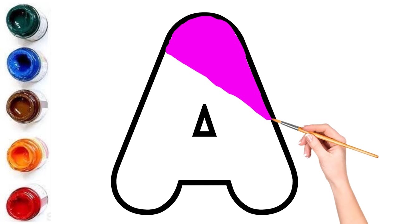 Learn to Draw and Paint Alphabet Uppercase & Lowercase Letters A-Z for ...