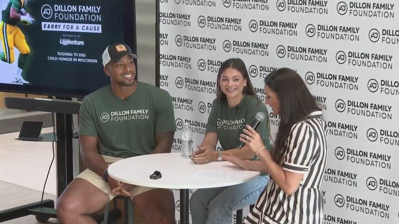 Packers running back AJ Dillon and wife Gabrielle announce new campaign ...