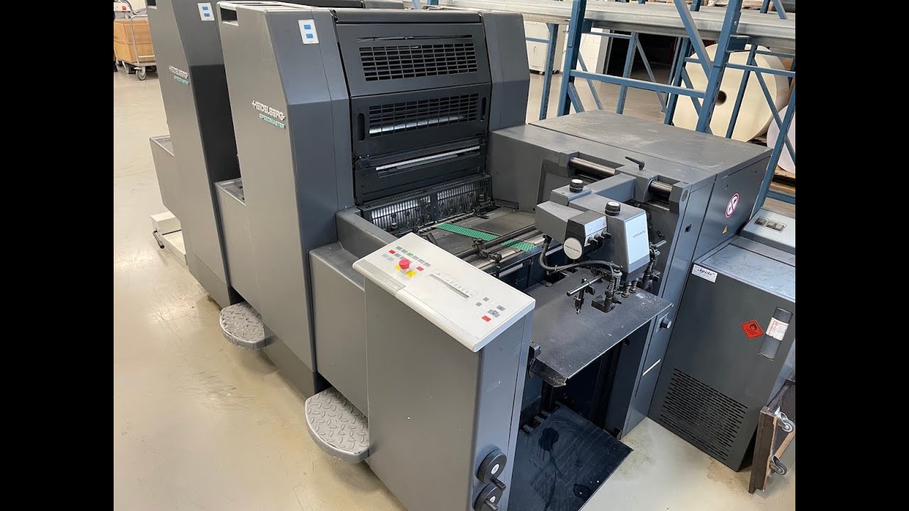 Heidelberg SM 52-2 Plus Version with Numbering Unit - YouTube