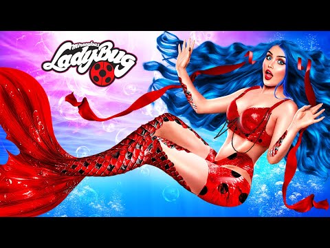 Die Extreme Verwandlung von Ladybug zur Meerjungfrau! Wundersame Ladybug im Echten Leben!