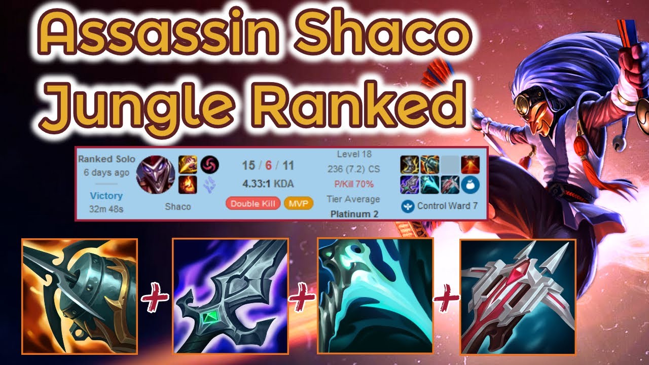 Assassin Shaco Jungle Dia Promo - S12 Ranked [League of Legends] Full ...