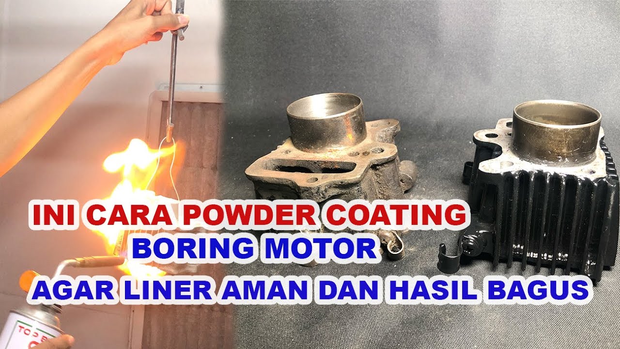 POWDER COATING BORING MOTOR - YouTube