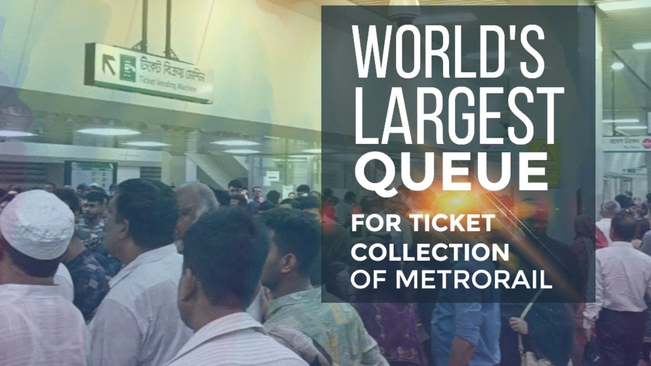 World's biggest queue for ticket collection of metrorail - YouTube
