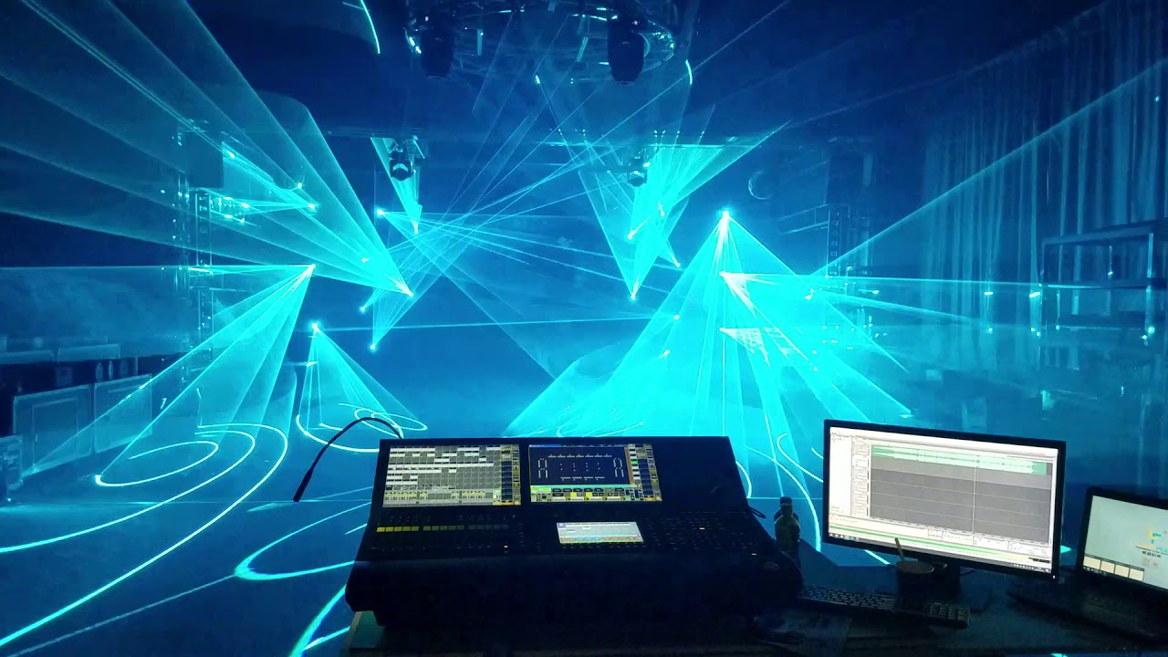 2019 Lightful laser showroom new laser show - YouTube