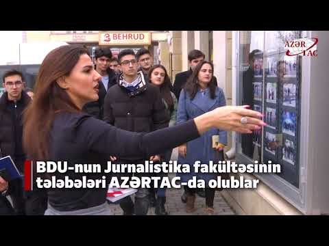BDU-nun Jurnalistika fakültəsinin tələbələri AZƏRTAC-da olublar