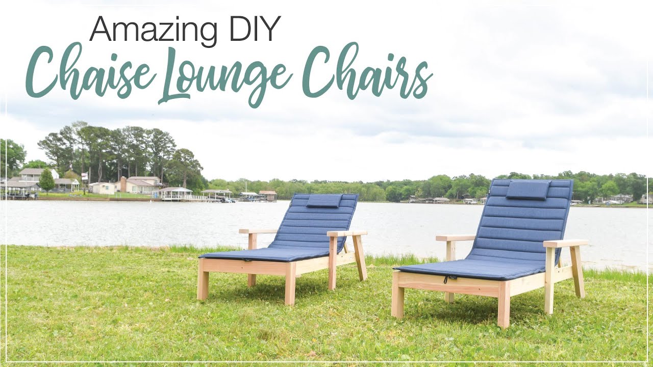 DIY Wood Chaise Lounge Chairs - YouTube