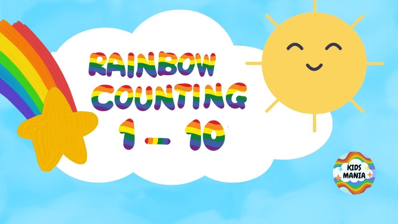 🌈 Rainbow Counting / Count Objects up to 10 /Rainbow Numbers / Fun ...
