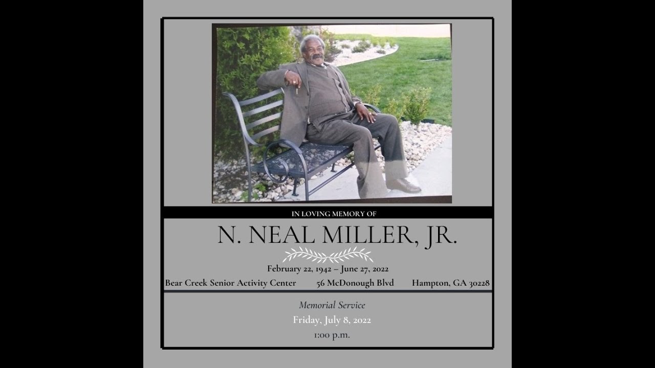 GA Memorial N. Neal Miller, Jr. - YouTube