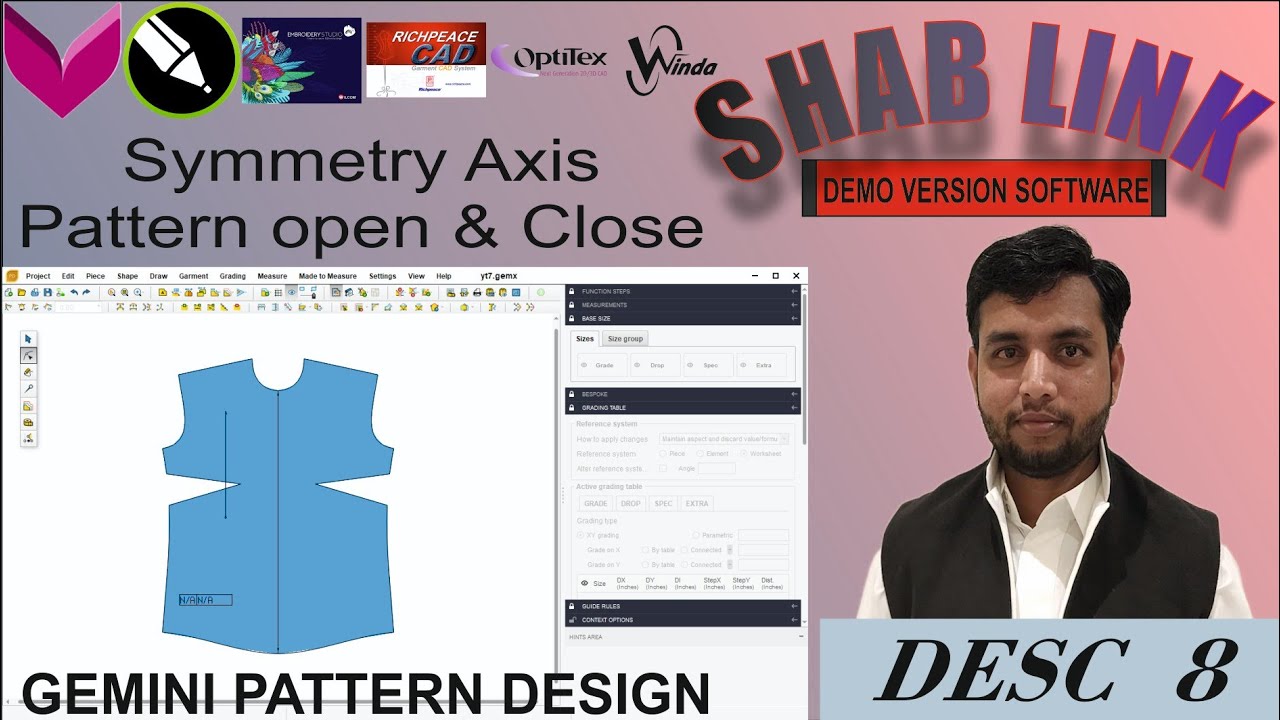 Desc 8| symmetry axis| Pattern Open and Close | fashion designer ...