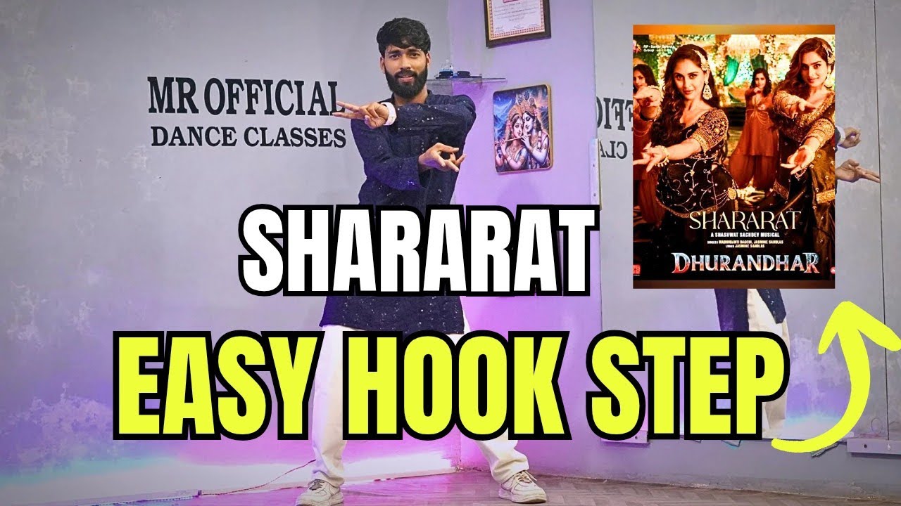 Shararat Song Dance Tutorial | Dhurandhar | Easy Wedding Hook Step ...