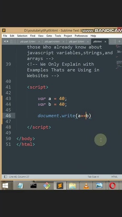 Comparison operators in Javascript | js short video | #shorts #javascript - YouTube