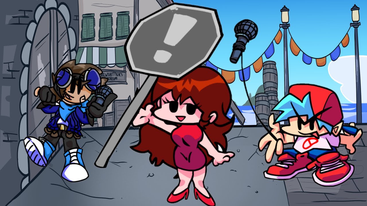GF about to hit us with Tricky's stop sign l Friday Night Funkin Vs ...