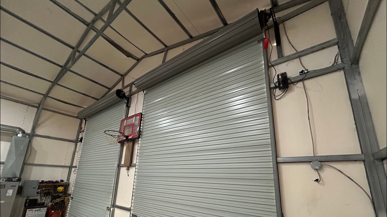 Roll Up Door Automatic Opener Installation - YouTube
