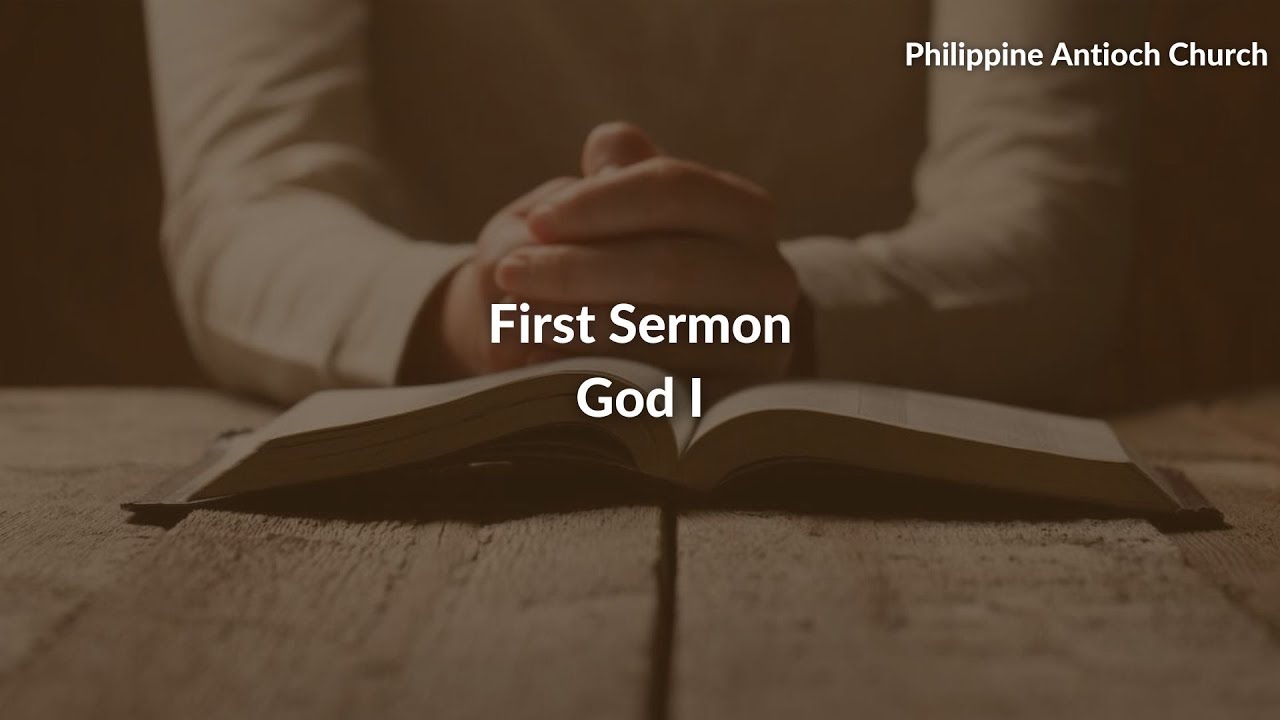 20240616 First Sermon - God I - YouTube