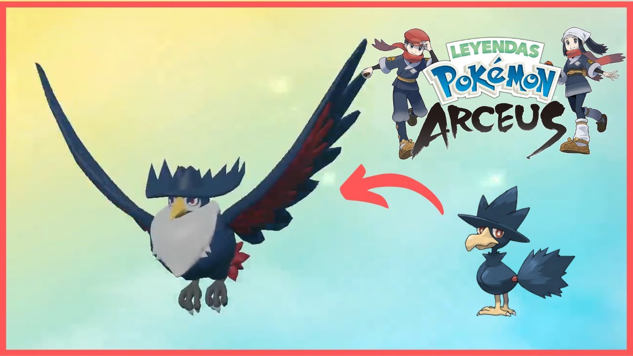 CÓMO EVOLUCIONAR A MURKROW EN HONCHKROW EN POKEMON LEYENDAS DE ARCEUS ...