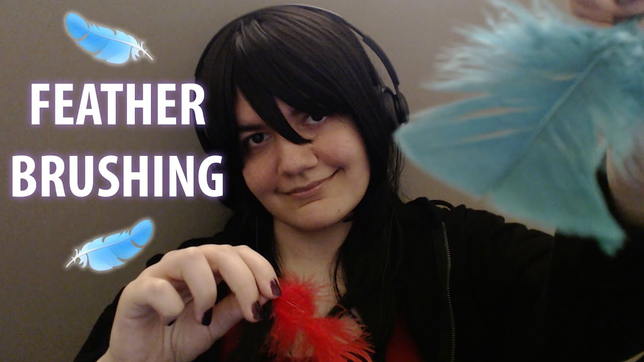 Asmr Feathers Brushing Your Face Mouth Sounds For Sleep Youtube