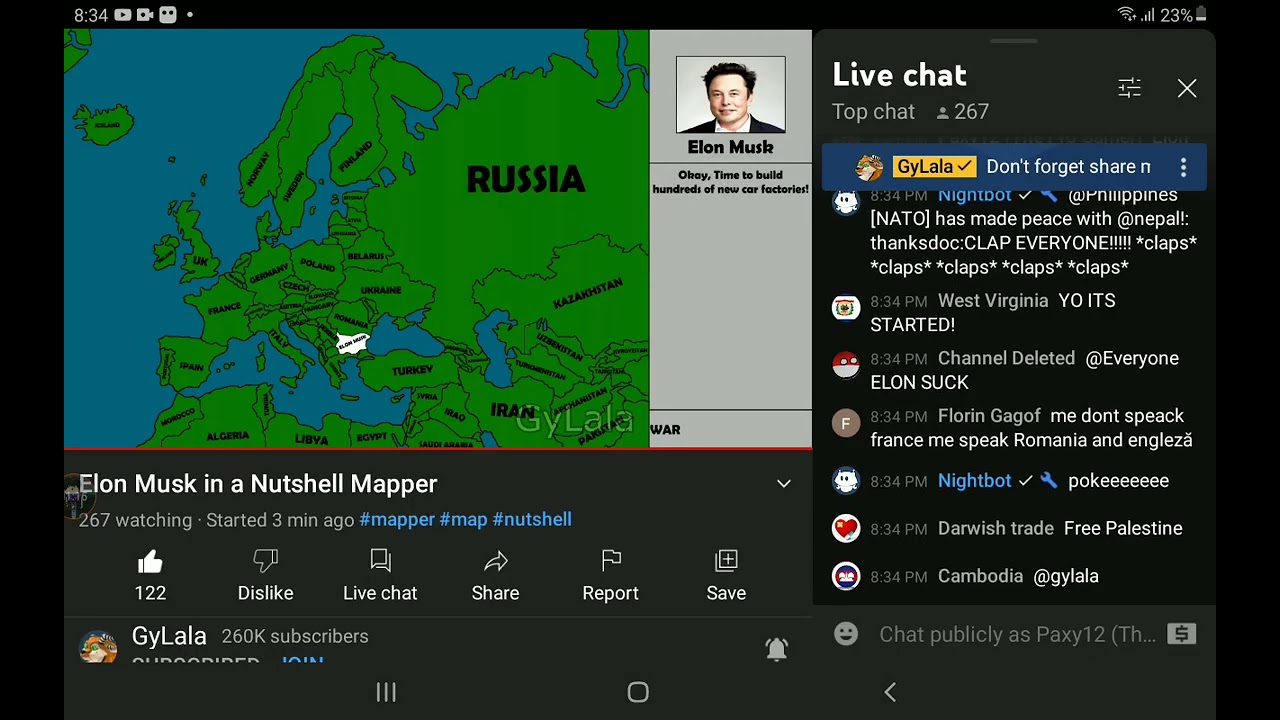 Gylala Live chat in Elon musk in a Nutshell - YouTube