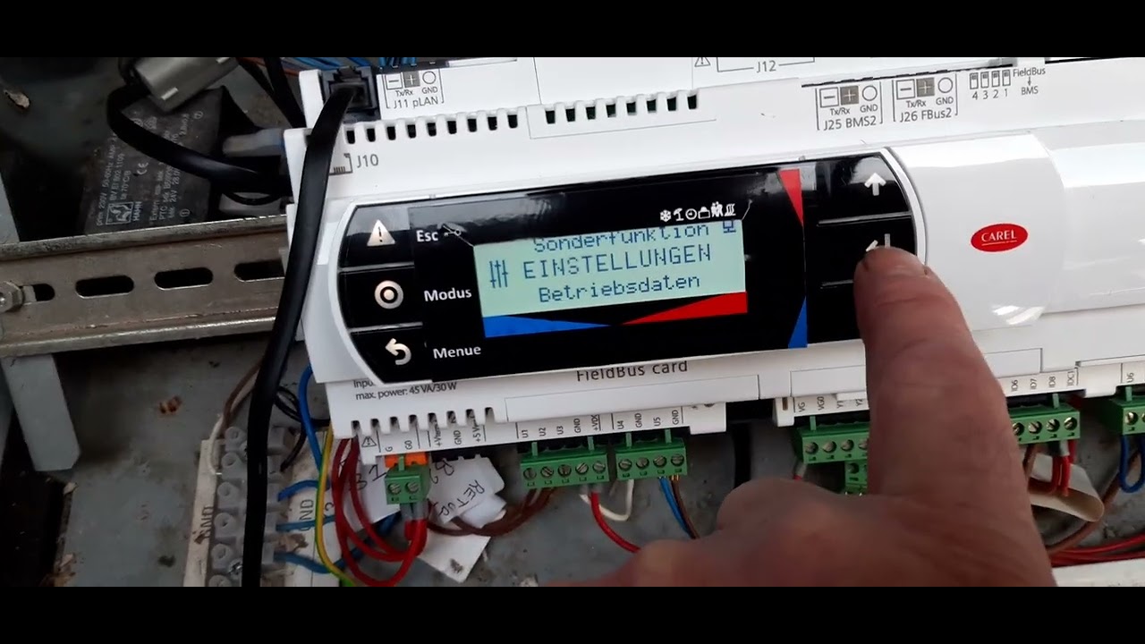 Pure Energy Dimplex PC05 carel controller Change Language - YouTube