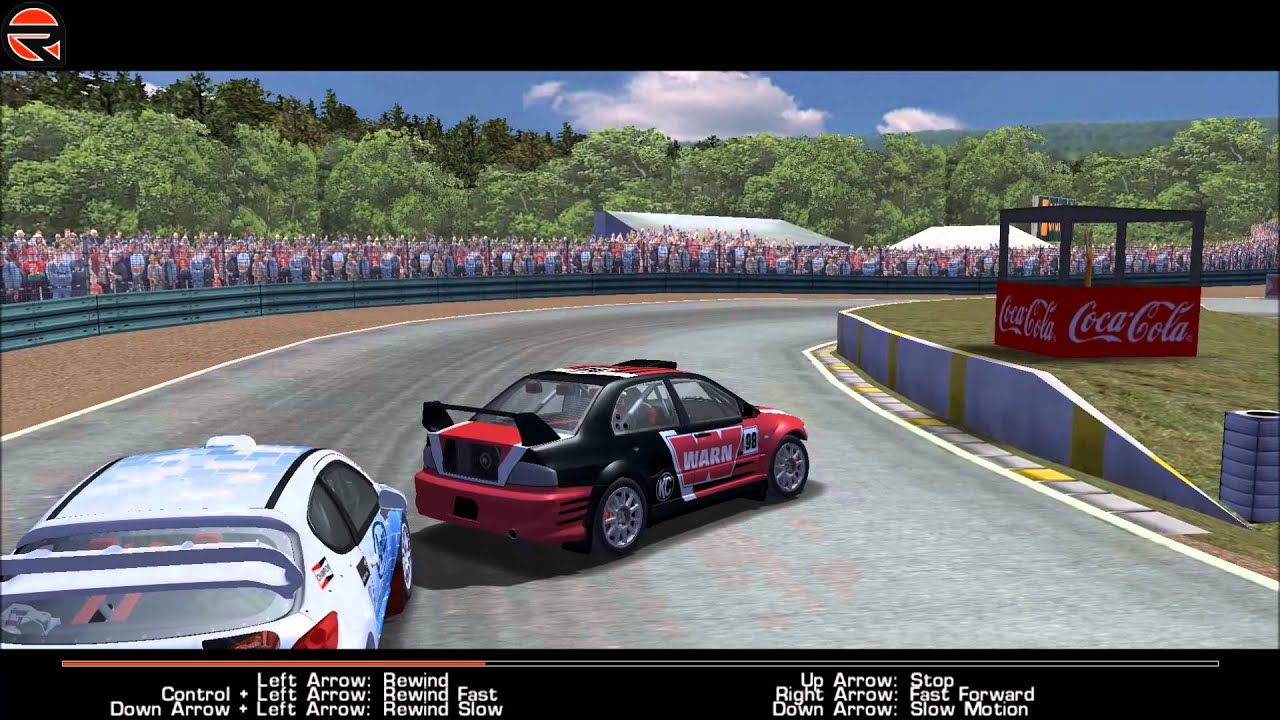 rFactor Rallycross, lucky pass! - YouTube