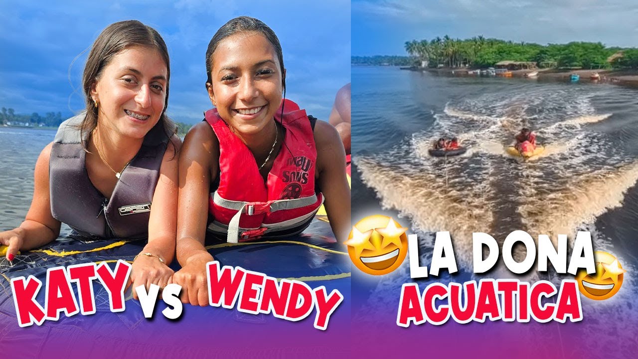 ESTO SE PUSO BUENO🤩 Wendy reto a Kathy en la dona acuática. - YouTube