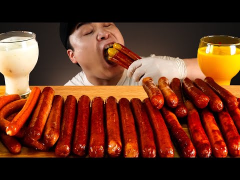 소세지가 먹고 싶은날 소세지만 잔뜩 먹어보자~!! 리얼사운드 먹방 ASMR Mukbang(Eating Show)