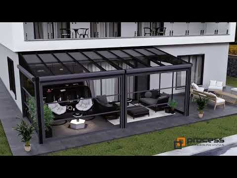 Process Alüminyum Zip Perde & Giyotin Cam Sistemi