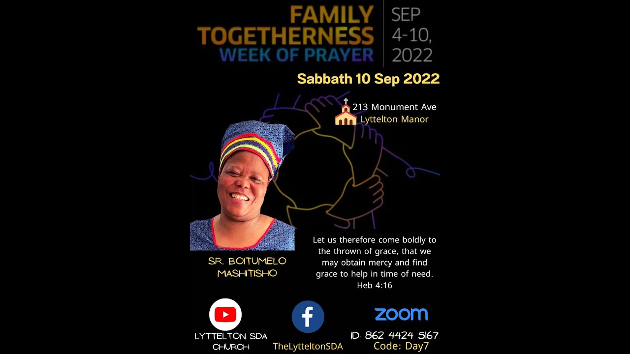 Its Family Life Day at Lyttelton SDA Church main Service - YouTube