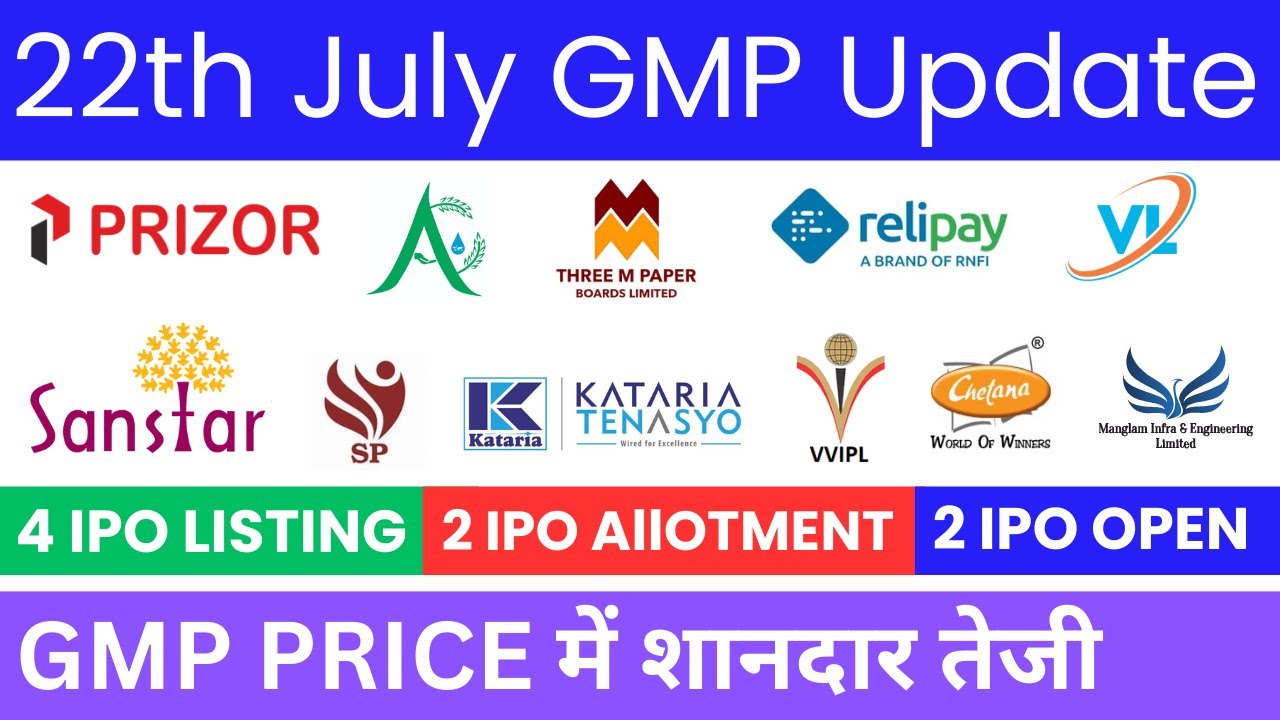 Sanstar IPO GMP | Kataria Industries IPO | V L Infraprojects IPO | All ...