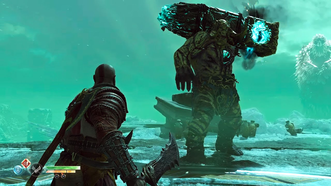 God Of War Boss Fight Gameplay ( Hells Gate Keeper ) - YouTube