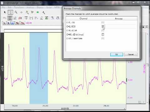 AcqKnowledge Ensemble Average Feature - YouTube