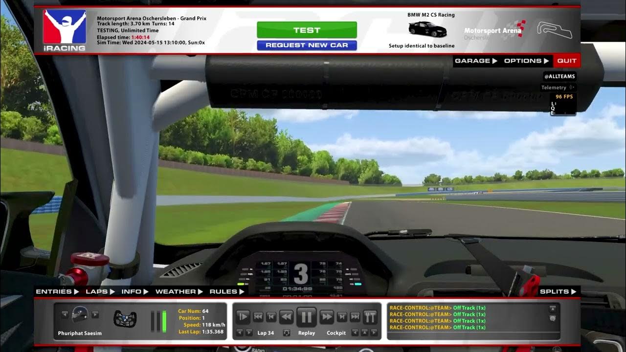 iRacing | 25S1 BMW M2 Cup Oschersleben (1.34.996) | 02/01/24 - YouTube