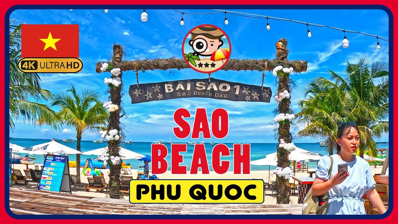 Sao Beach Phu Quoc Vietnam 🇻🇳 (Best Beach in Phu Quoc Island!🙌) 4K ...