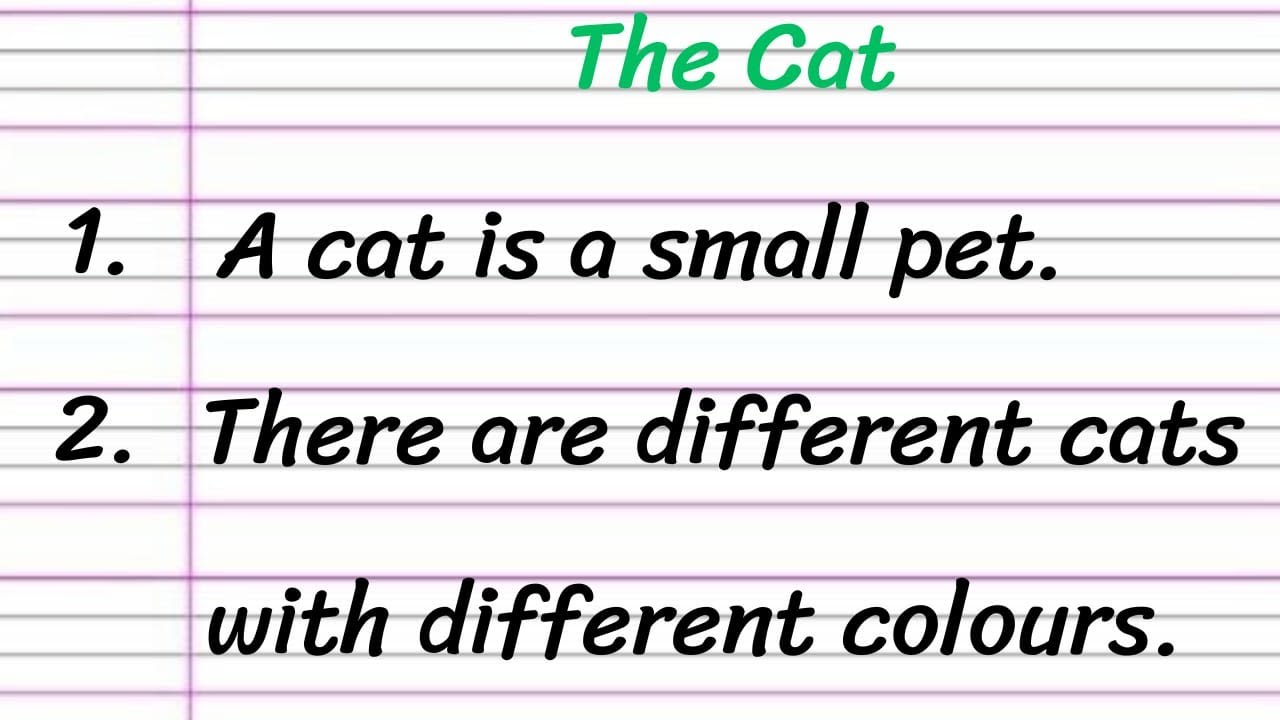 Cat Essay in English 10 Lines || Short Essay on Cat || Paragraph on Cat ...