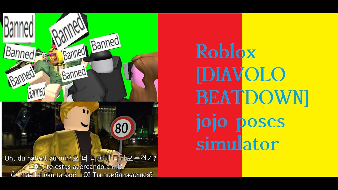 Playing [DIAVOLO BEATDOWN] jojo poses simulator/Made From Roblox - YouTube