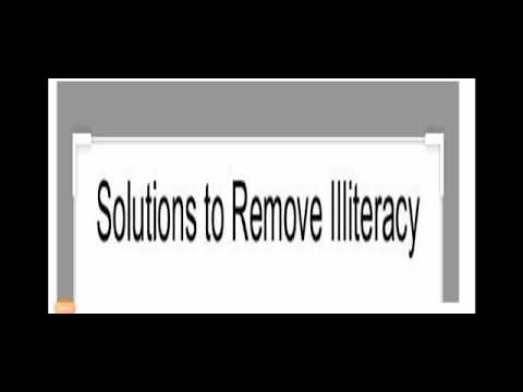 Sociology lecture on solutions to remove Illiteracy - YouTube