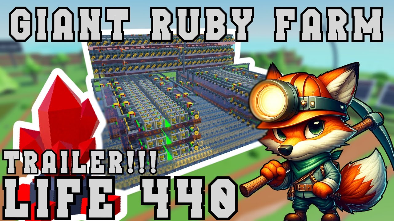 Giant Ruby Farm $2.5 QD+ PER SECOND! LIFE 440 Trailer! Road to Life 450 ...