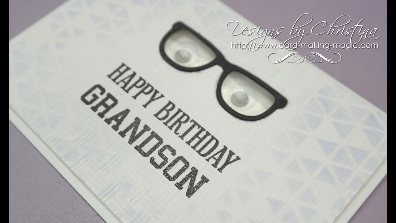 Spectacles Card - Masculine Additions - YouTube