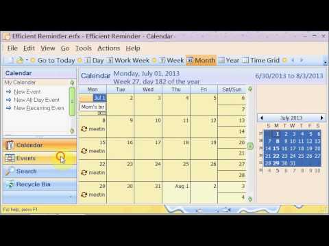 How to Use Efficient Reminder - Calendar and Appointment Manager? - YouTube