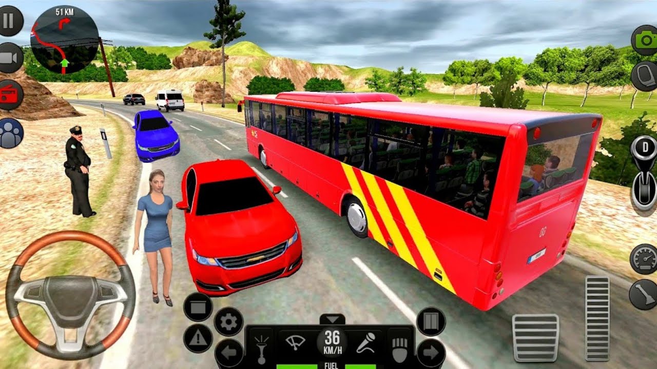 indian bus Simulator Gameplay - passenger bus drive Simulator 2023 ...