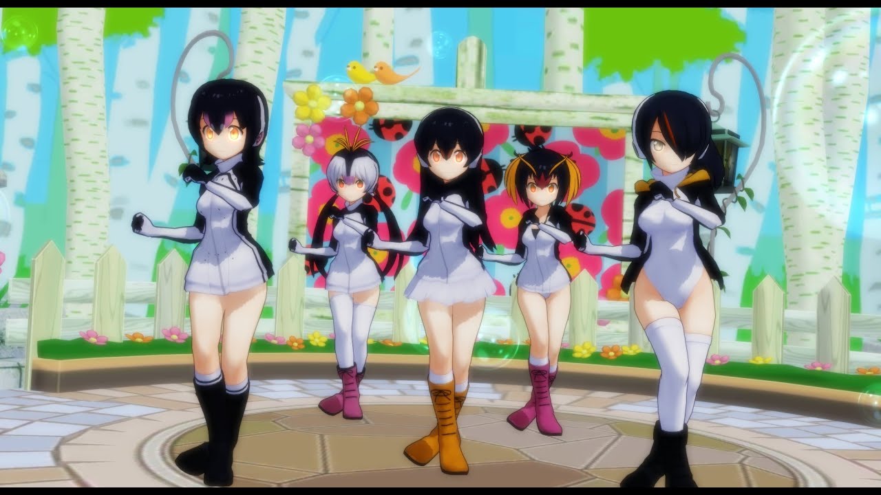 【MMD】Kemono Friends Penguin Girls // Love and Joy - YouTube