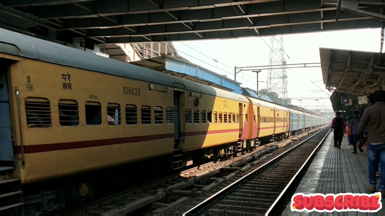 22954 GUJARAT SF EXPRESS AHMEDABAD JN - MUMBAI CENTRAL - YouTube