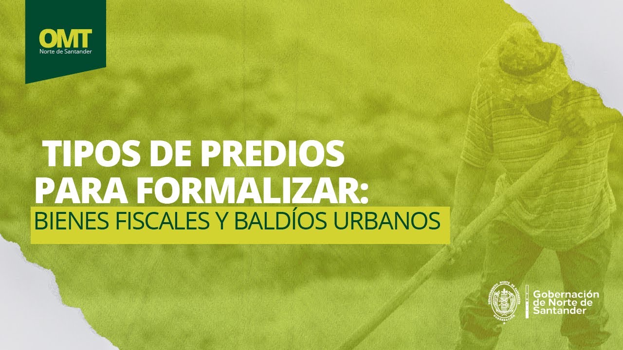 Tipos de predios para formalizar Bienes fiscales y baldíos urbanos ...