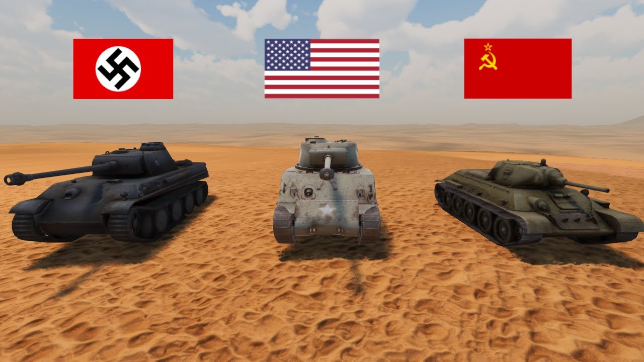 US WW2 tanks VS German WW2 tanks VS Soviet WW2 Tanks | Ultimate Epic ...
