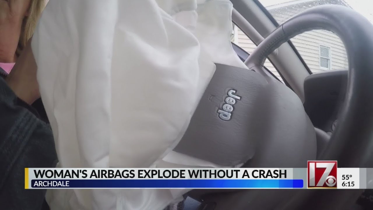NC woman says airbags exploded while she was driving - YouTube