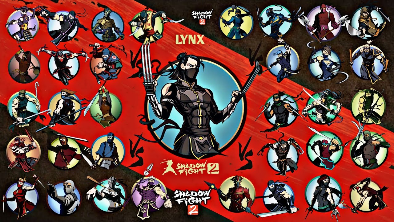 Shadow Fight 2 | Young Lynx vs All Survival Ninjas - YouTube