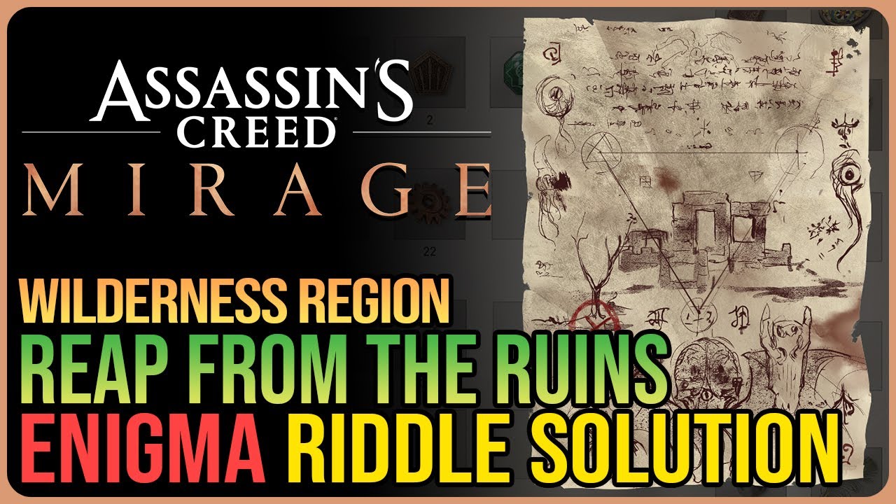 Reap from the Ruins Enigma Solution Assassin's Creed Mirage - YouTube