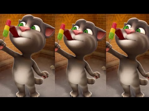talkingTomTop watch new team talking cat food 🐈😍🤣 game - YouTube