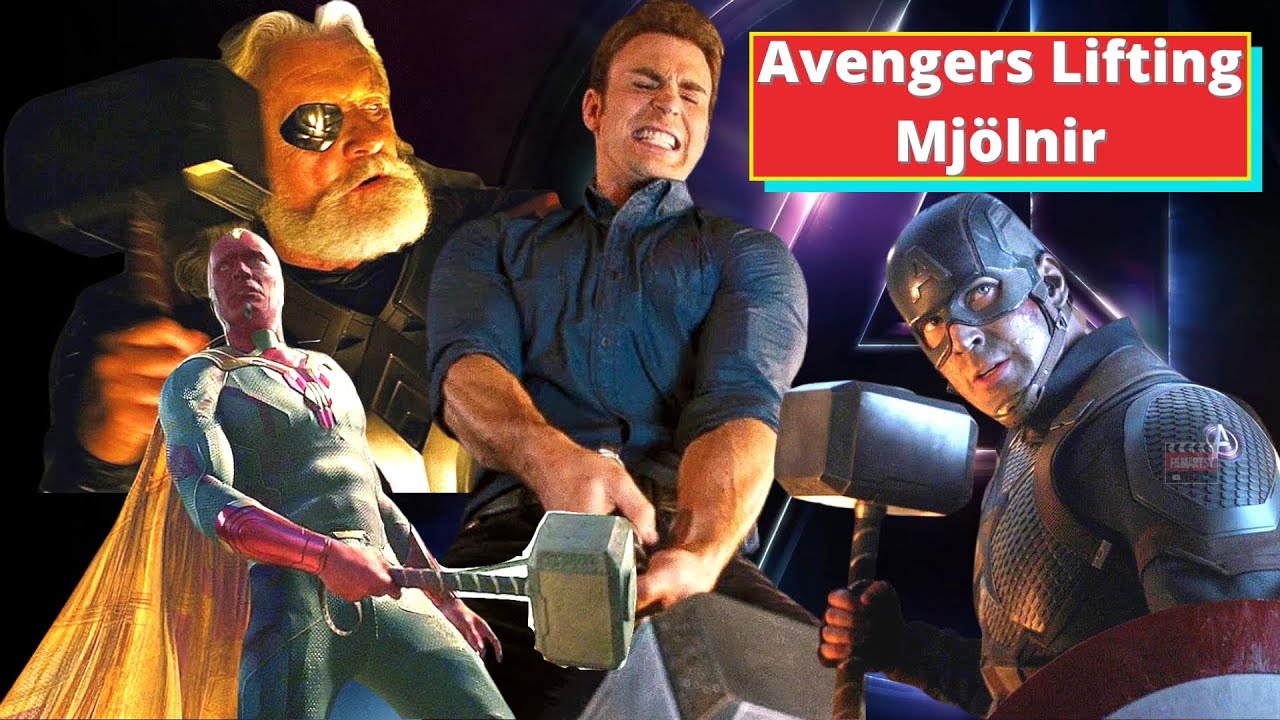 ALL MARVEL ACTORS TRYING TO LIFT THE MJÖLNIR | Avengers Lifting Thor's ...