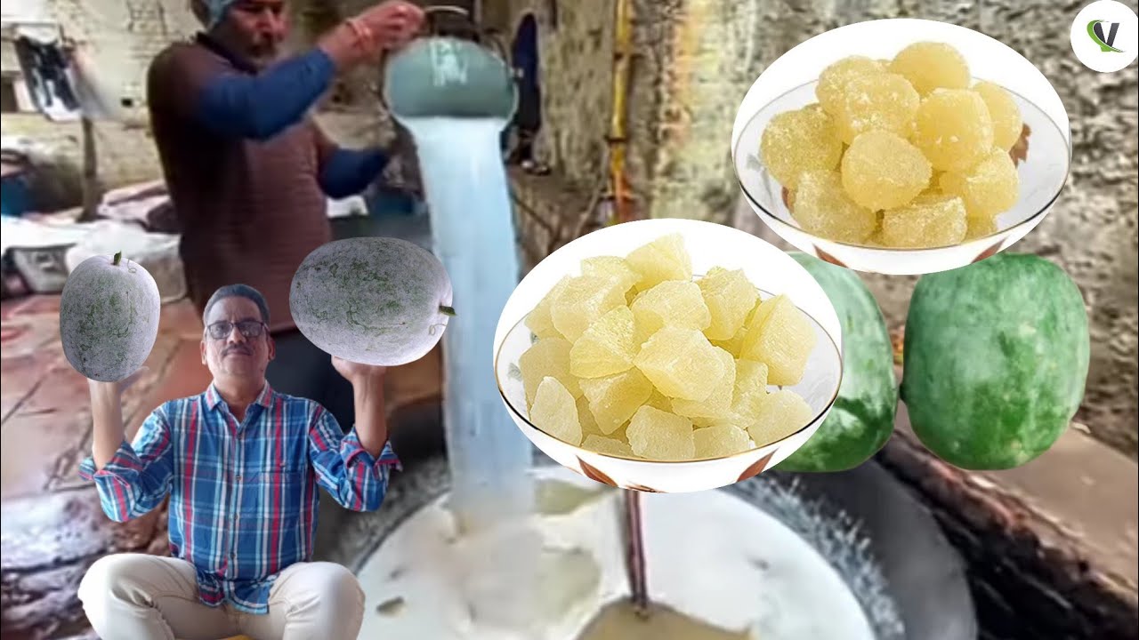 Petha Sweet Recipe - బయట క్రిస్పి లోపల జ్యూసీ -Agra ka petha recipe ...