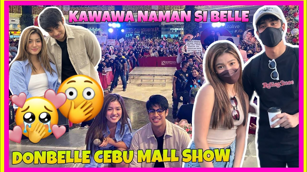 DONBELLE IN CEBU MALL SHOW! KAWAWA NAMAN SI BELLE, TODO ALALAY SI DONNY ...